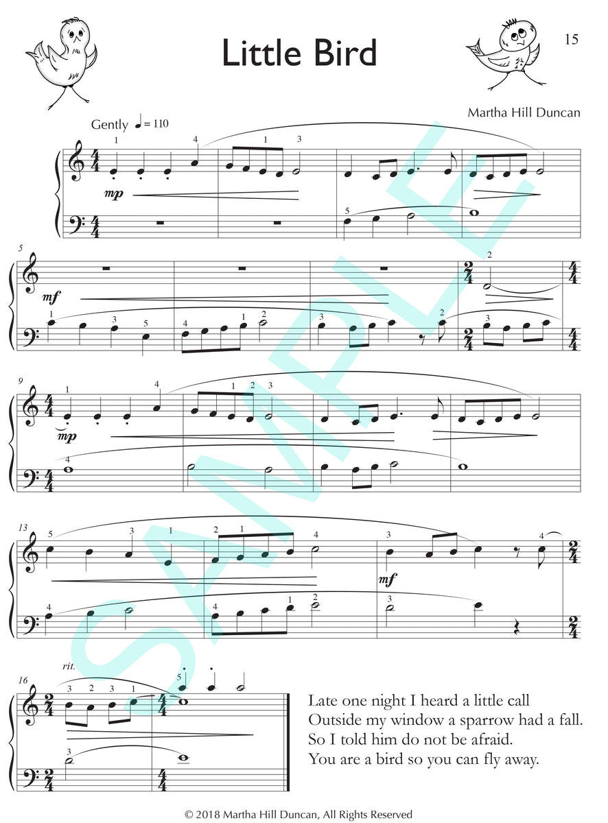 LITTLE BIRD - Piano Music - Martha Hill Duncan