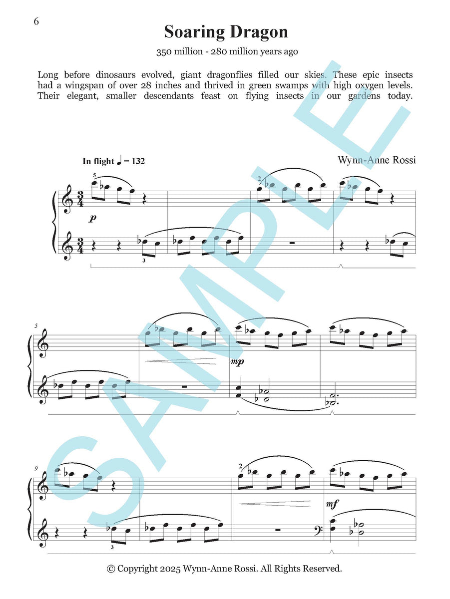 SOARING DRAGON – Piano Solo from Prehistoric Piano Bk 3 by Wynn-Anne R ...