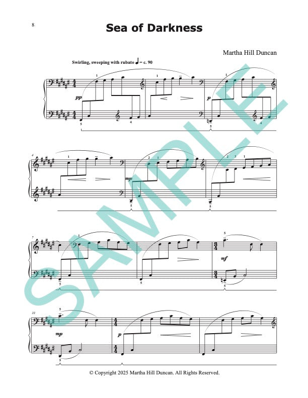 SEA OF DARKNESS - Piano Music - Martha Hill Duncan