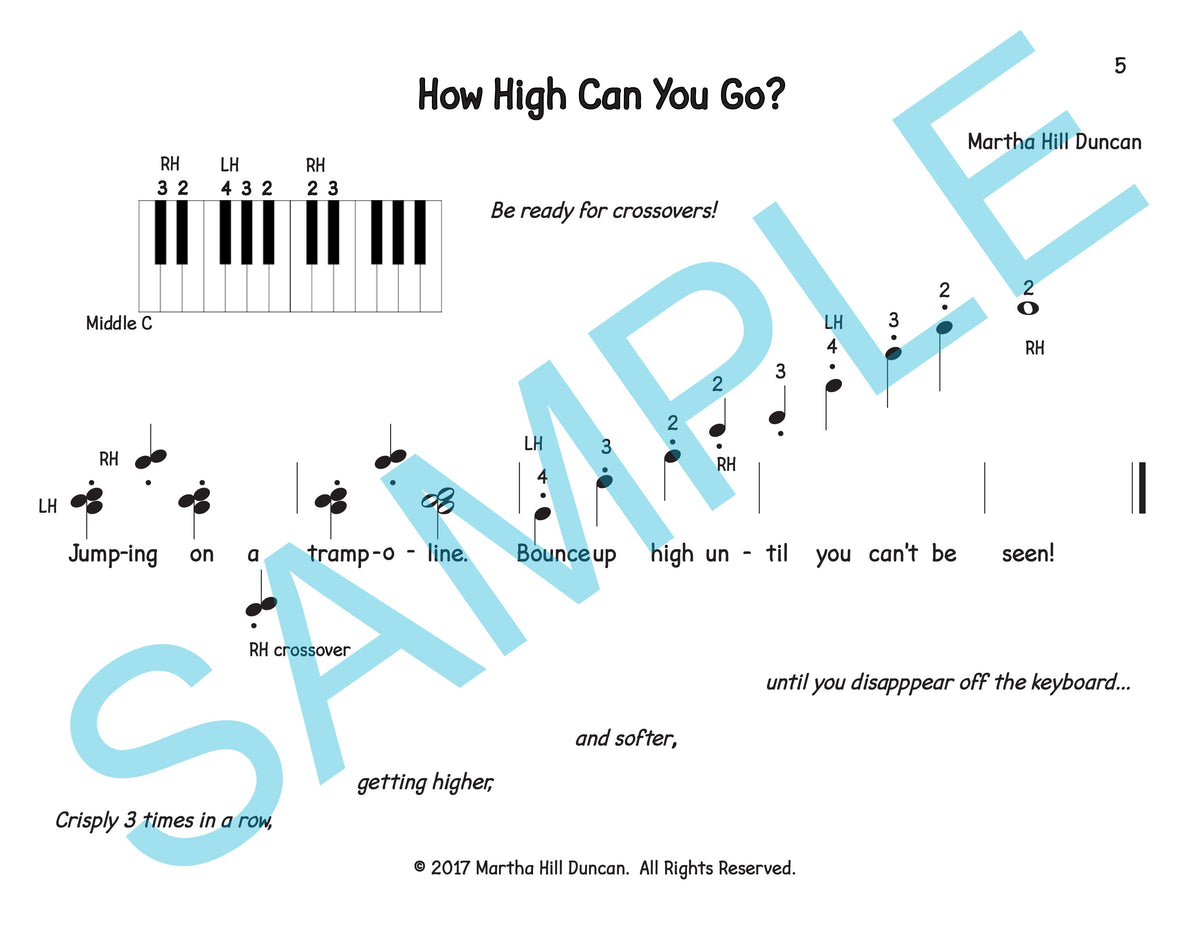 HOW HIGH CAN YOU GO? - Piano Music - Martha Hill Duncan